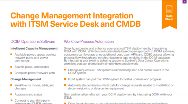 Change Management Integration with ITSM Service Desk and CMDB | Sunbird ...